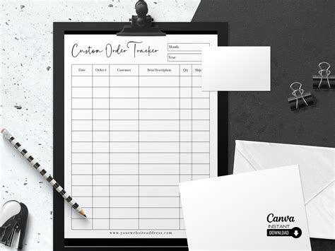 Editable Custom Order Form Bundle Printable Order Forms Etsy