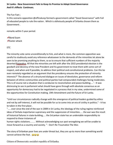 Udayakumar Aravinthan On Linkedin Srilankans Are Uncomfortable With The Individual S Who Is