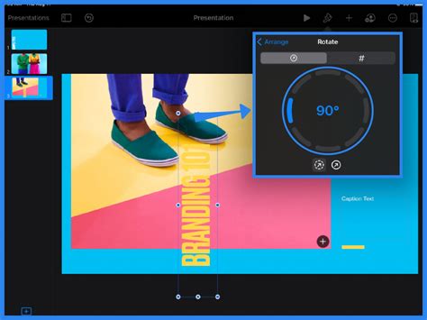 How To Rotate Textshapes In Apple Keynote