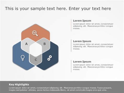 Hexagon Venn Diagram Venn Diagram Templates SlideUpLift Infographic Powerpoint Venn