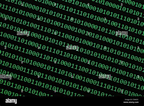 Binary Numbers On A Computer Screen Stock Photo Alamy