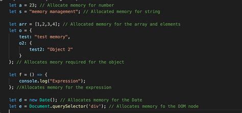 Memory Management In Javascript