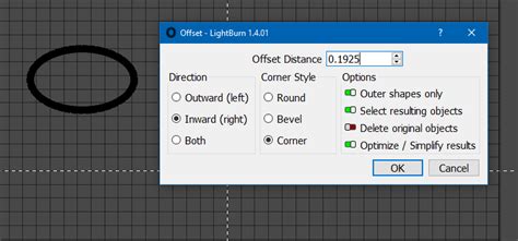 How To Make Offset Line Thicker Galvo LightBurn Software Forum