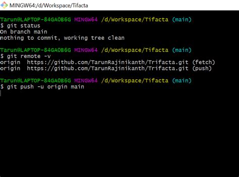 在 git push u origin main 命令之后，git bash 没有请求任何身份验证字面上什么都不做 那些遇到过的问题