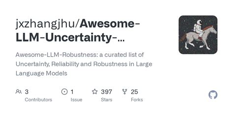 Github Jxzhangjhu Awesome Llm Uncertainty Reliability Robustness Awesome Llm Robustness A