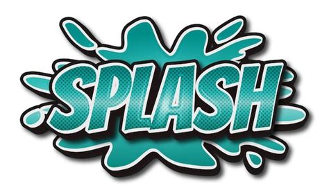 Premium Vector Splash Text Editable Text Effect Template In Comic