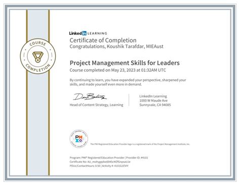 Koushik Tarafdar Mieaust On Linkedin Certificate Of Completion