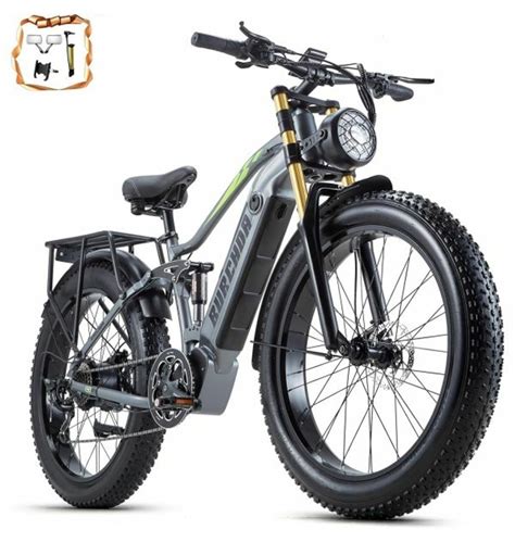 성인용 전기 자전거 1000w Ebike 48v 30ah20ah 이동식 배터리 26x4 지방 타이어 티몬