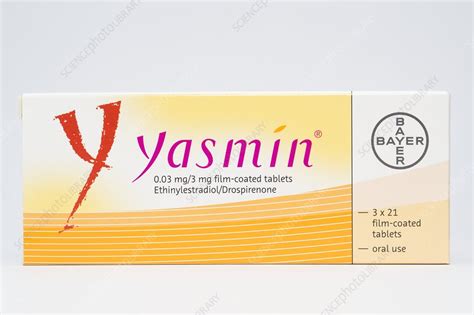 Yasmin Contraceptive Pill Stock Image C0155324 Science Photo Library