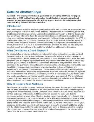 Abstract Examples To Download