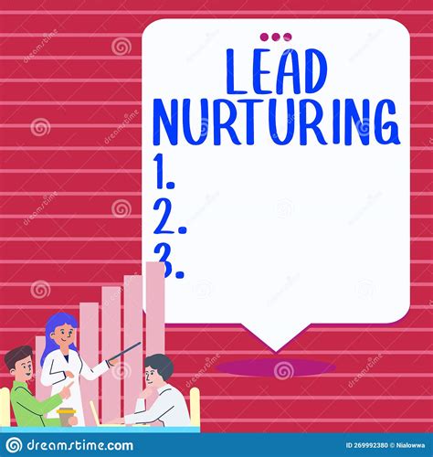 Conceptual Caption Lead Nurturing Internet Concept Method Of Building A Relationship With