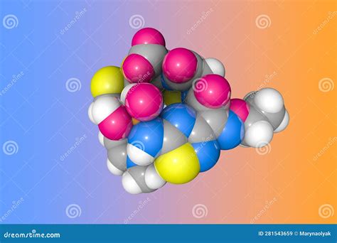 Ceftaroline Fosamil A Cephalosporin Antibiotic Structural Chemical
