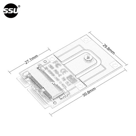 Ssu Mini Pcie转m 2无线网卡模块转接卡ngff转mini Pci E扩展卡 虎窝淘