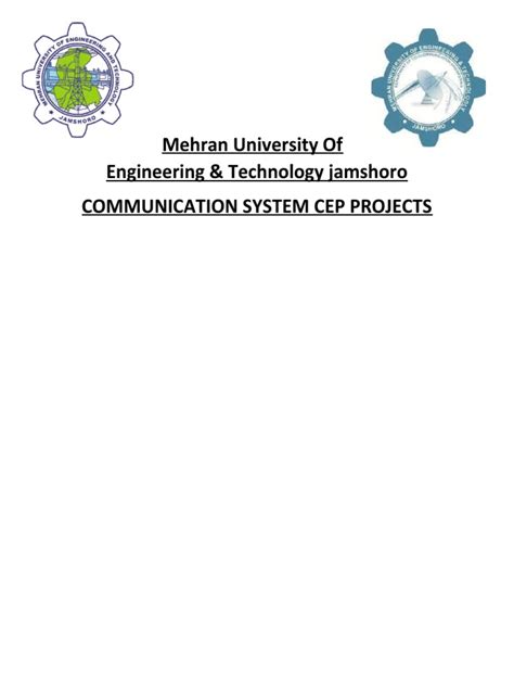 Communication System Cep Project List Pdf