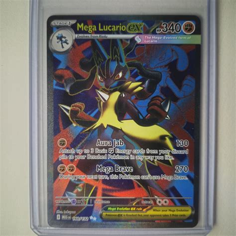 Mega Lucario Ex 2025 Mega Evolution 160132 Ultra Rare Full Art