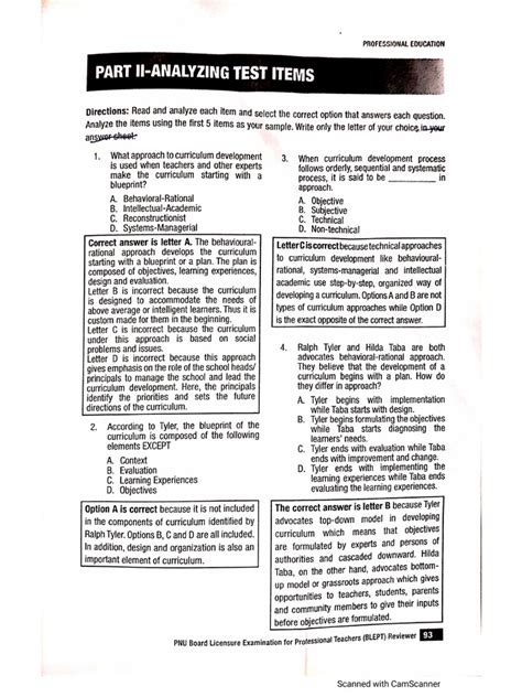 analyzing test items pdf