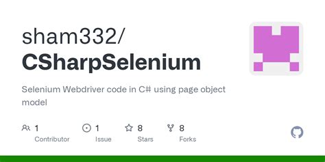 Github Sham332csharpselenium Selenium Webdriver Code In C Using