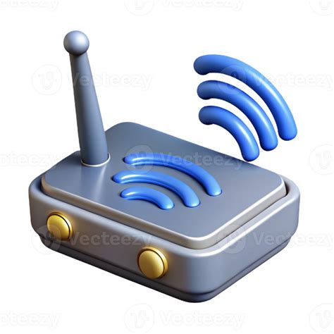 Beautiful Classic Wireless Router Emitting Wi Fi Signal 4k 59127060 Png