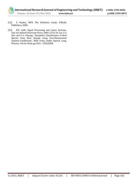 Identification Of Bird Species Using Automation Tool Pdf Digital Audio Computer Software