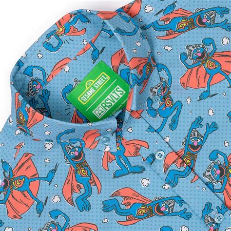 Sesame Street Super Grover Kunuflex Short Sleeve Shirt Rsvlts