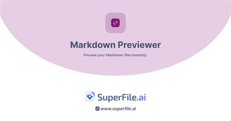 Superfileai Simple And Fast Markdown Previewer Online