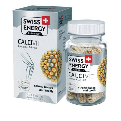 Swiss Energy Calcivit Strong Bones And Teeth 30 Capsules Pharmacy