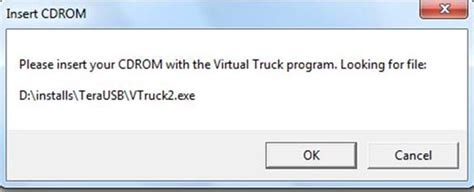 Insert Cdrom Error With Virtual Truck Program