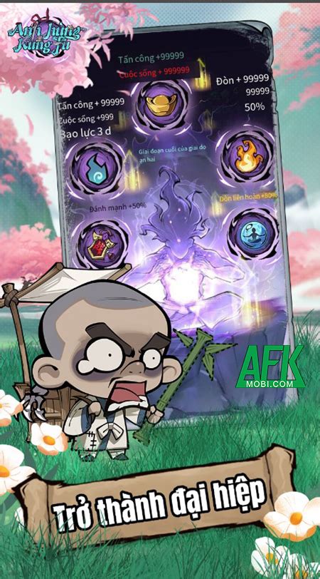 Anh Hùng Kungfu phiên bản Việt hóa của Kungfu Heroes Idle RPG