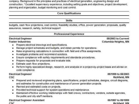 Engineer Resume Career Objective Electrical Engineer Resume Objectives