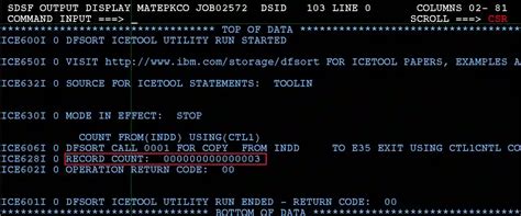 ICETOOL COUNT Operator Example