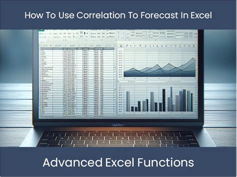 Excel Tutorial How To Use Correlation To Forecast In Excel