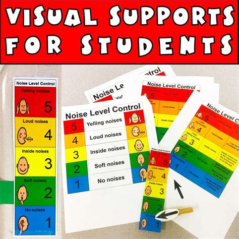 Classroom Noise Management Voice Level Posters Volume Control