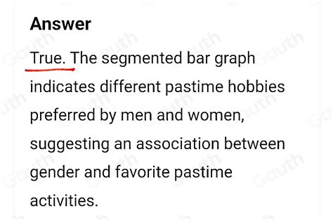 solved the following segmented bar graph displays the relationship between men and women s