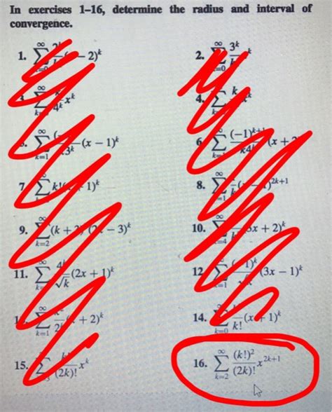 Solved In exercises 1-16, determine the radius and interval | Chegg.com