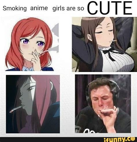 Smoking Anime Girls Are So C U T E Ifunny