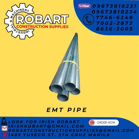 Emt Pipe Commercial And Industrial Construction Tools And Equipment On