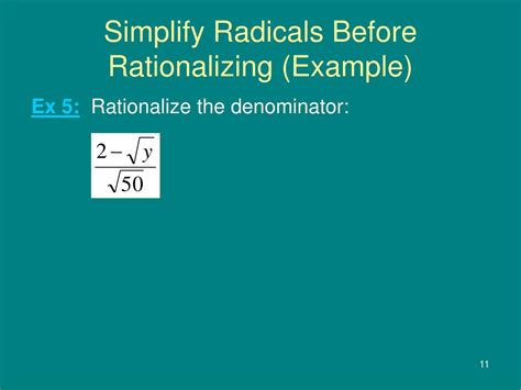 Ppt Rationalizing Powerpoint Presentation Free Download Id6864056