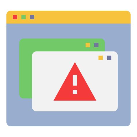 Warning Browser Generic Flat Icon