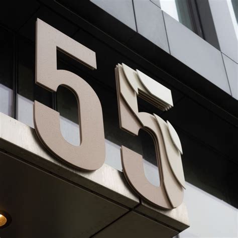 Exterior Address Signage Building Numbers Church Lobby
