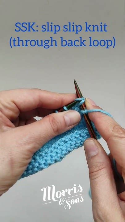 How To K2tog And Ssk Decrease Youtube