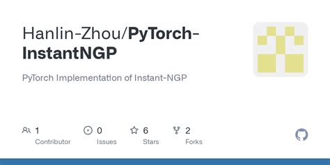 Github Hanlin Zhoupytorch Instantngp Pytorch Implementation Of