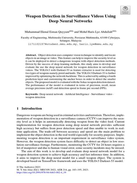 Weapon Detection In Surveillance Videos Using Deep Pdf Cluster