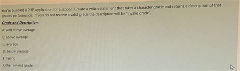 Solved You Re Building A PHP Application For A School Chegg