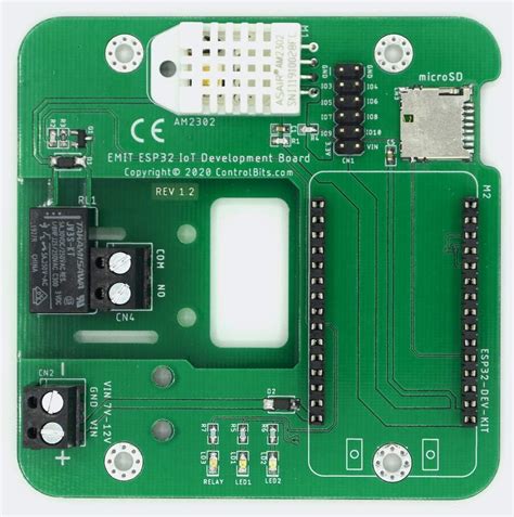 ControlBits EMIT Environmental Monitoring IoT Development Board For The ESP32 Integrated