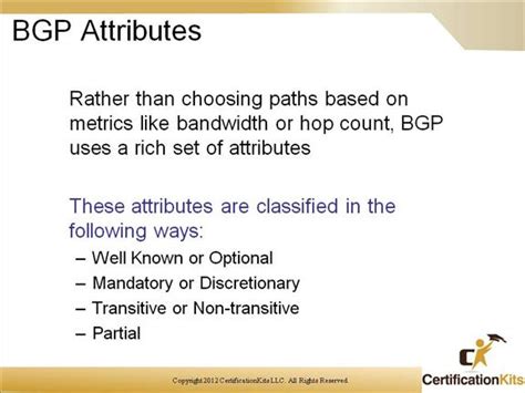 Cisco CCNP ROUTE BGP Part III