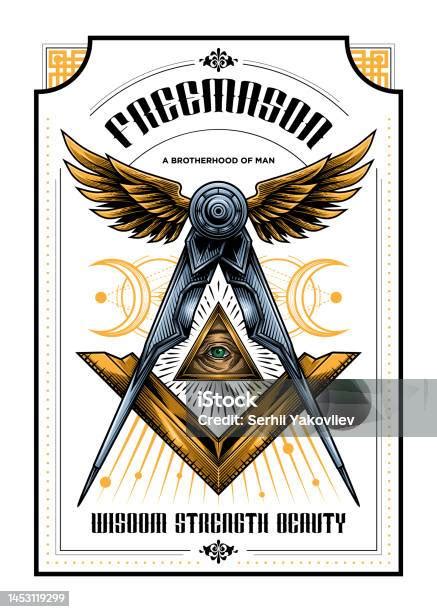 Vetores De Design De Cartaz Do Logotipo Da Conspiração Da Maçonaria E Mais Imagens De Maçom