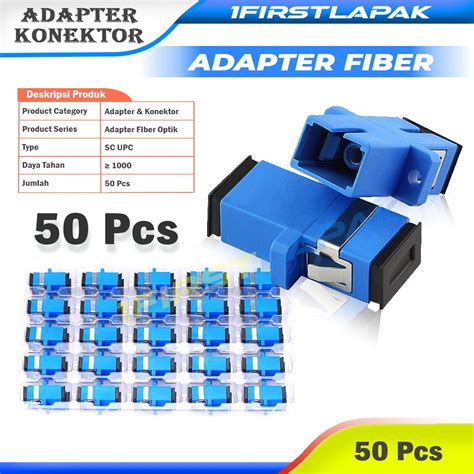 Jual Adapter Sc Upc Fiber Optic Connector Adaptor Sc Upc Fiber Optik 50pcs Shopee Indonesia