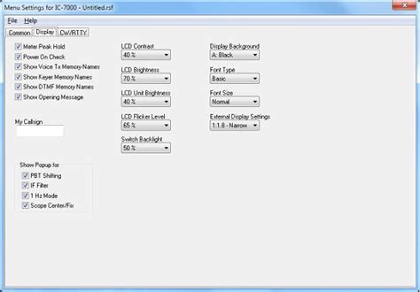IC 7000 Radio Programming Software