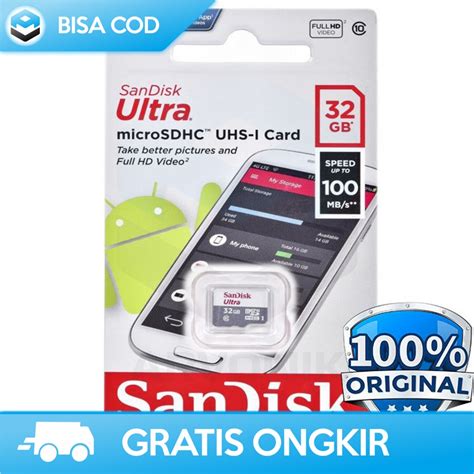 Jual KARTU MEMORI SANDISK ULTRA MICROSDHC XC CARD UHS 1 CLASS 10 HIGH SPEED Shopee Indonesia