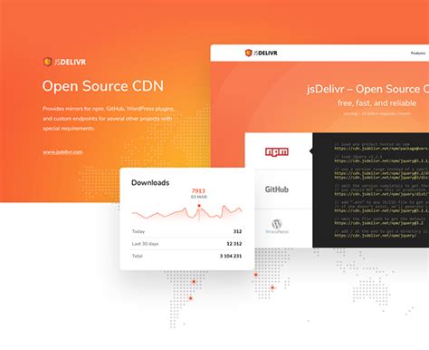 JsDelivr Open Source CDN On Behance